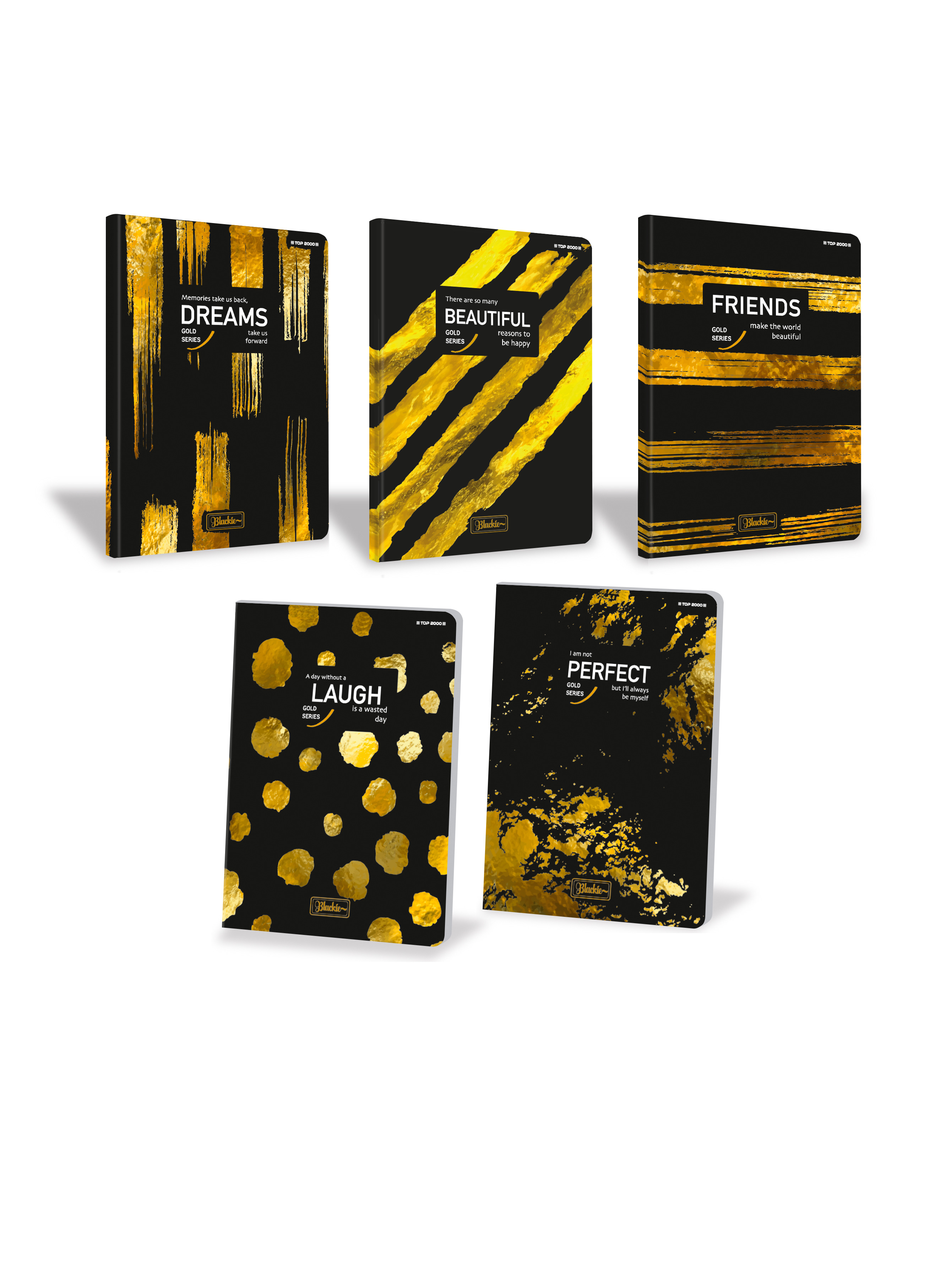 Sveska A5 SuperPremium 80 lista Blackie, 70g, margine 1/5 Top2000 dikto ...