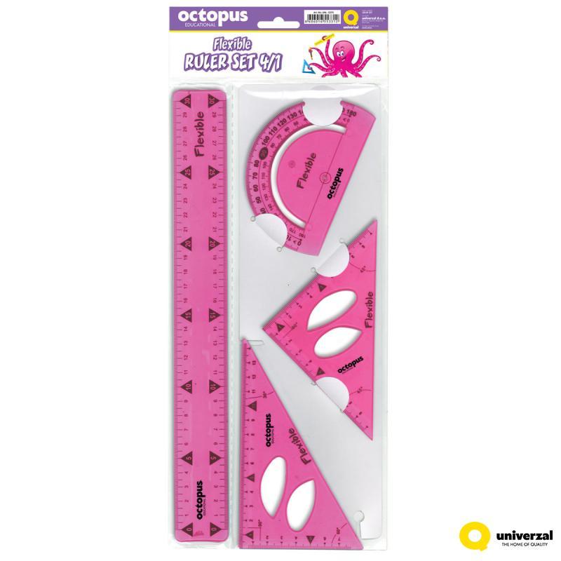 Set Lenjira 1/4 Twist flex transparent ljubičasta Ostalo - OFFICECOM d.o.o.